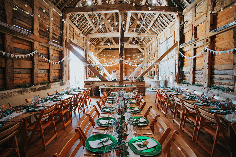 Green, white and copper rustic Shropshire barn wedding – Shropshire Petals