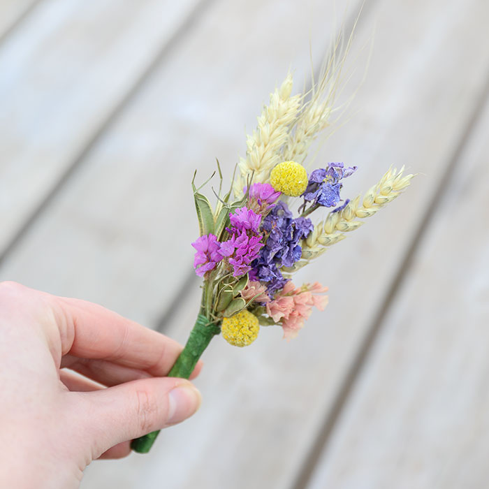 Dried Flower Buttonholes – Shropshire Petals